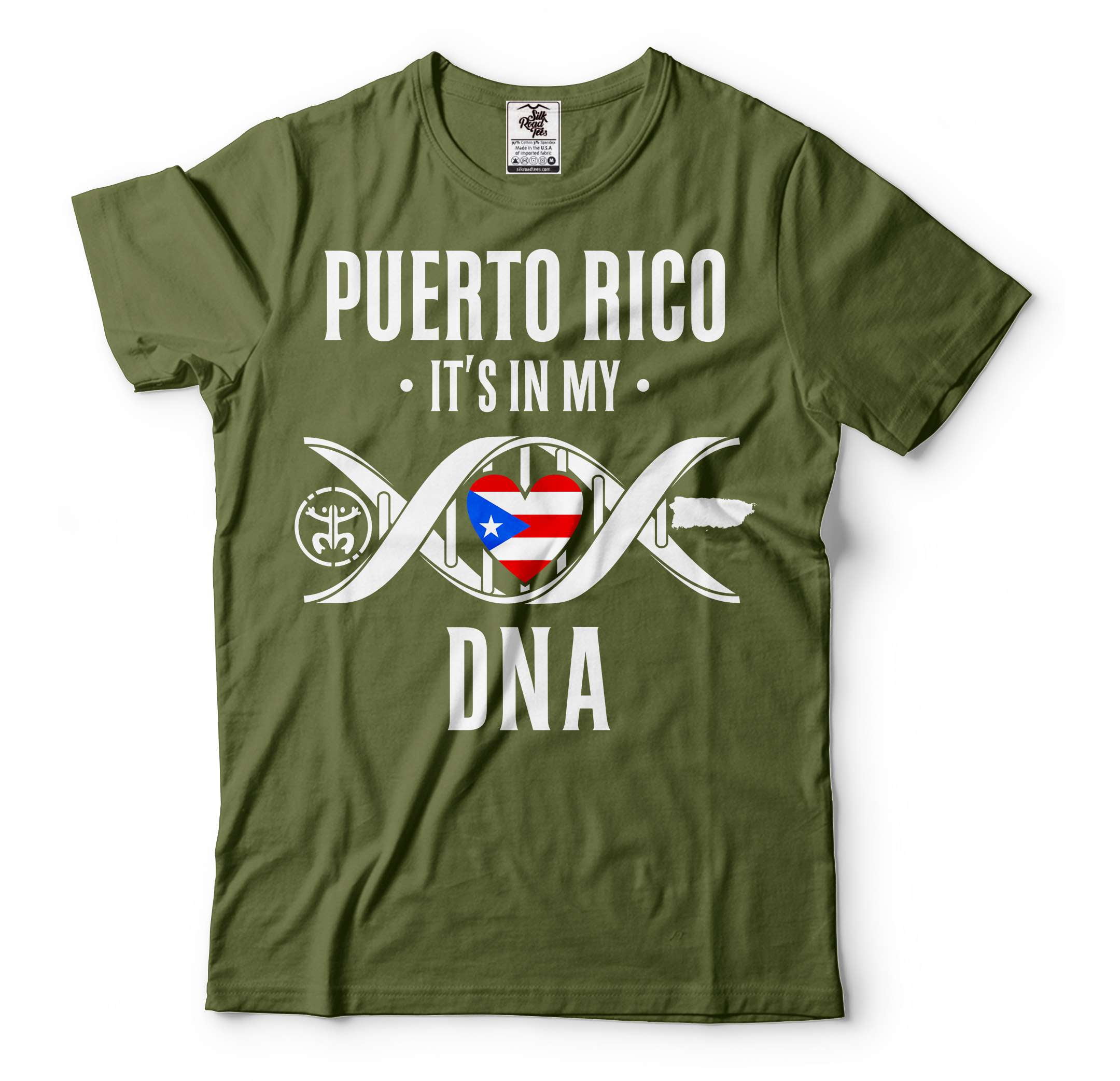 Puerto Rico It Is in My DNA Shirt Puerto Rico National Flag Shirt USA ...