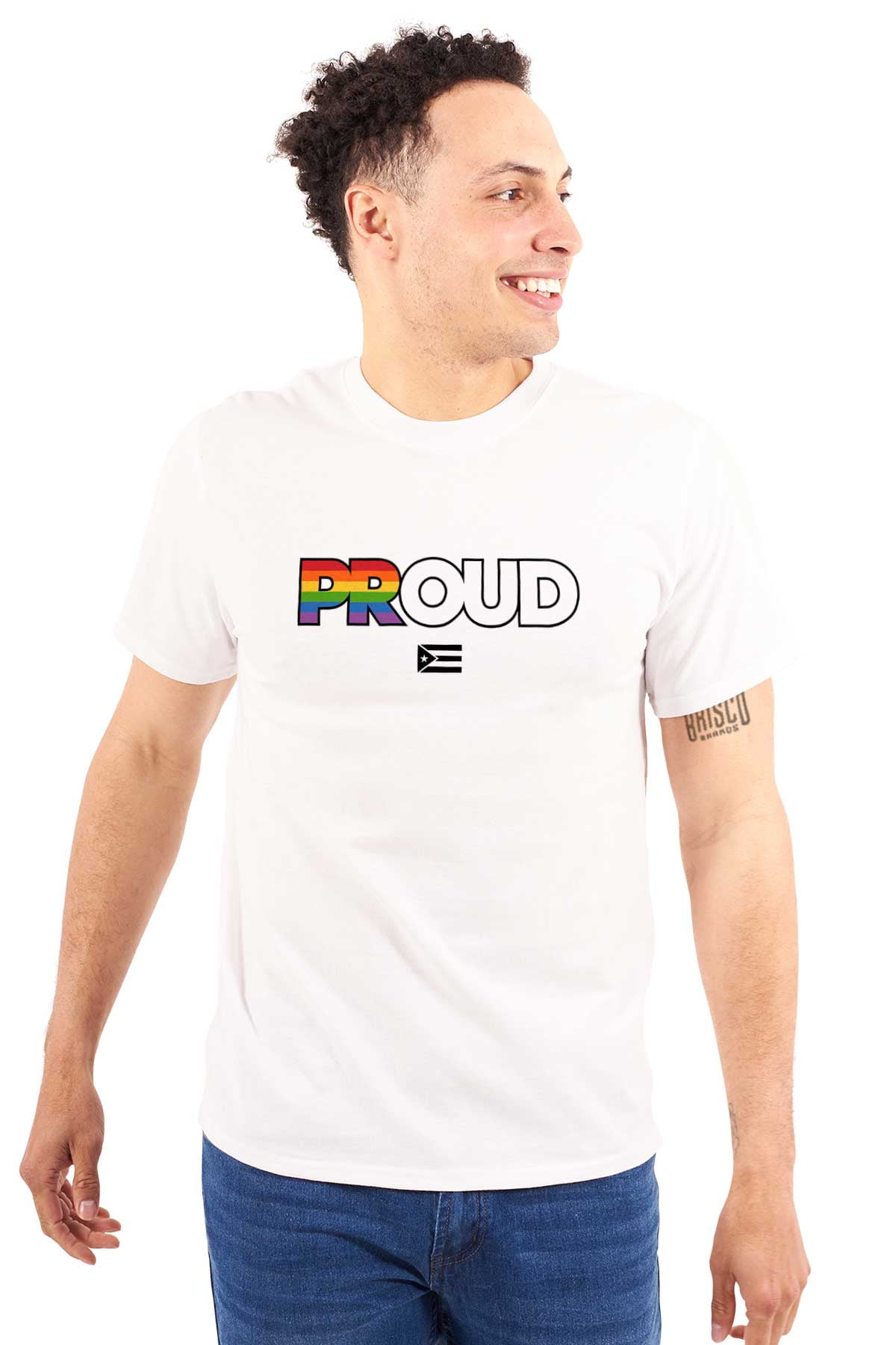 Puerto Rico LGBTQ Gay Pride Flag PR Unisex Plus Size Graphic Tee Brisco Brands 5X - Walmart.com