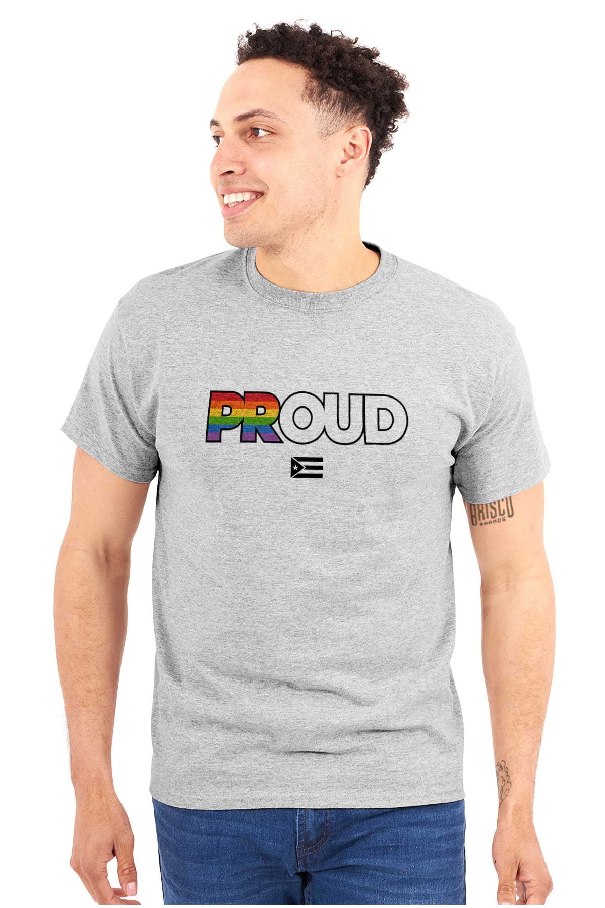 Puerto Rico LGBTQ Gay Pride Flag PR Men's Graphic T Shirt Tees Brisco ...