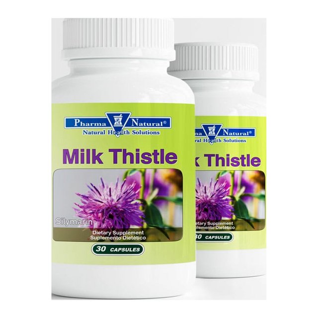 Puerto Rico Merch Pharma Natural Milk Thistle Caps 2/30ct - Walmart.com