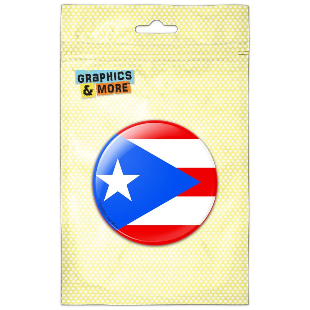 Puerto Rico National Country Flag Refrigerator Button Magnet - Walmart.com