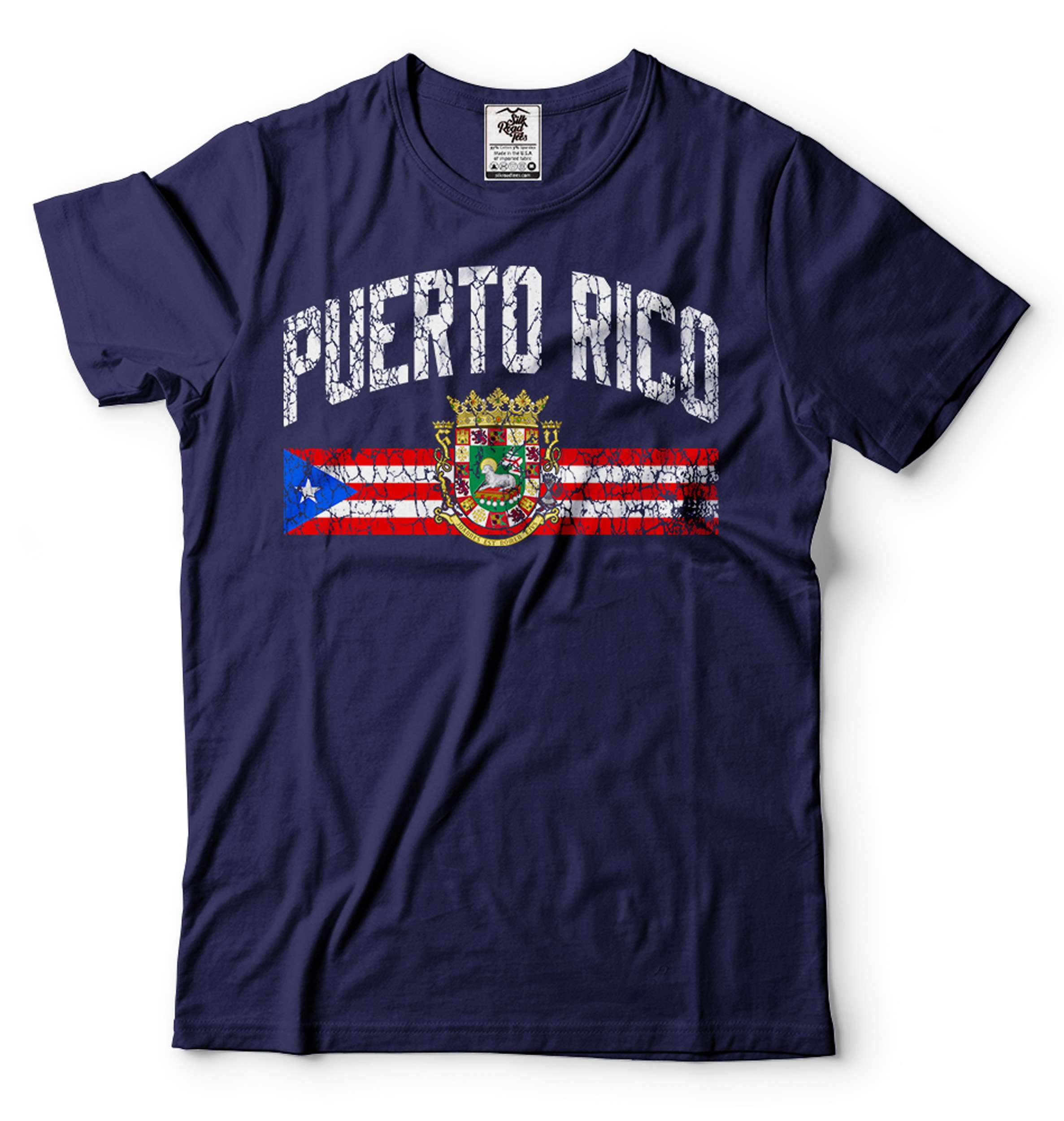 Puerto Rico National Flag Logo Shirt Puerto Rico Patriotic Shirt Puerto ...