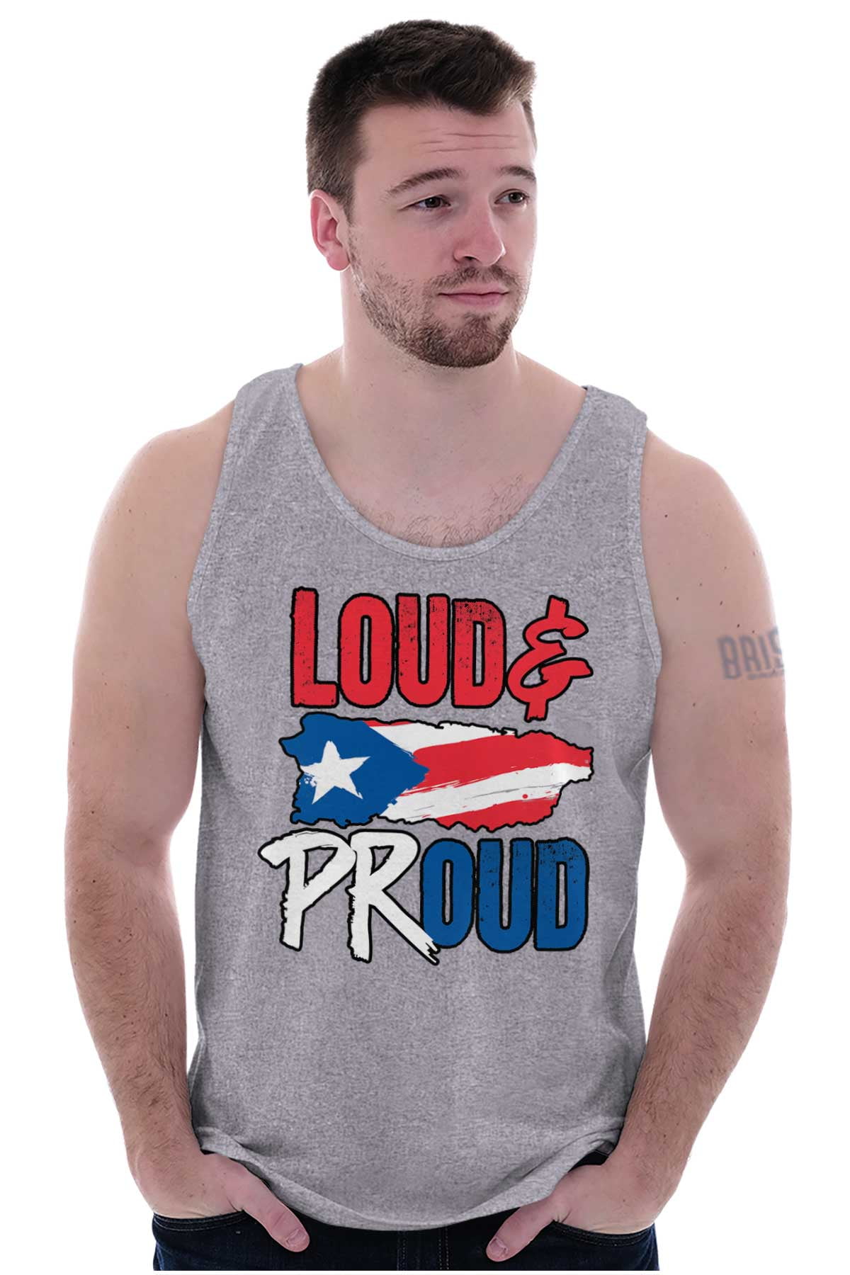 Puerto Rico Nuyorican Proud Borinquen Tank Top T Shirts Men Women ...