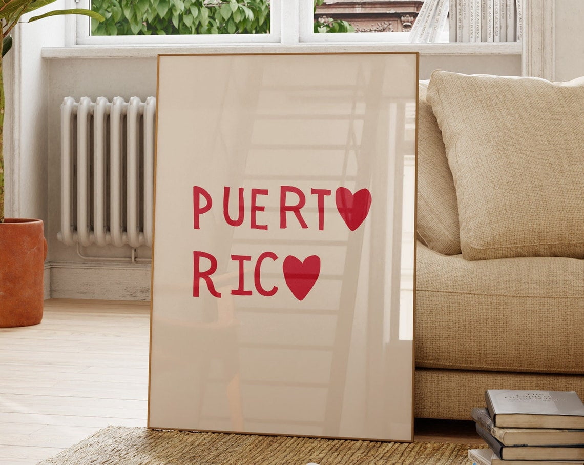 Puerto Rico Poster Puerto Rican Art Puerto Rico Wall Art Puerto Rico ...