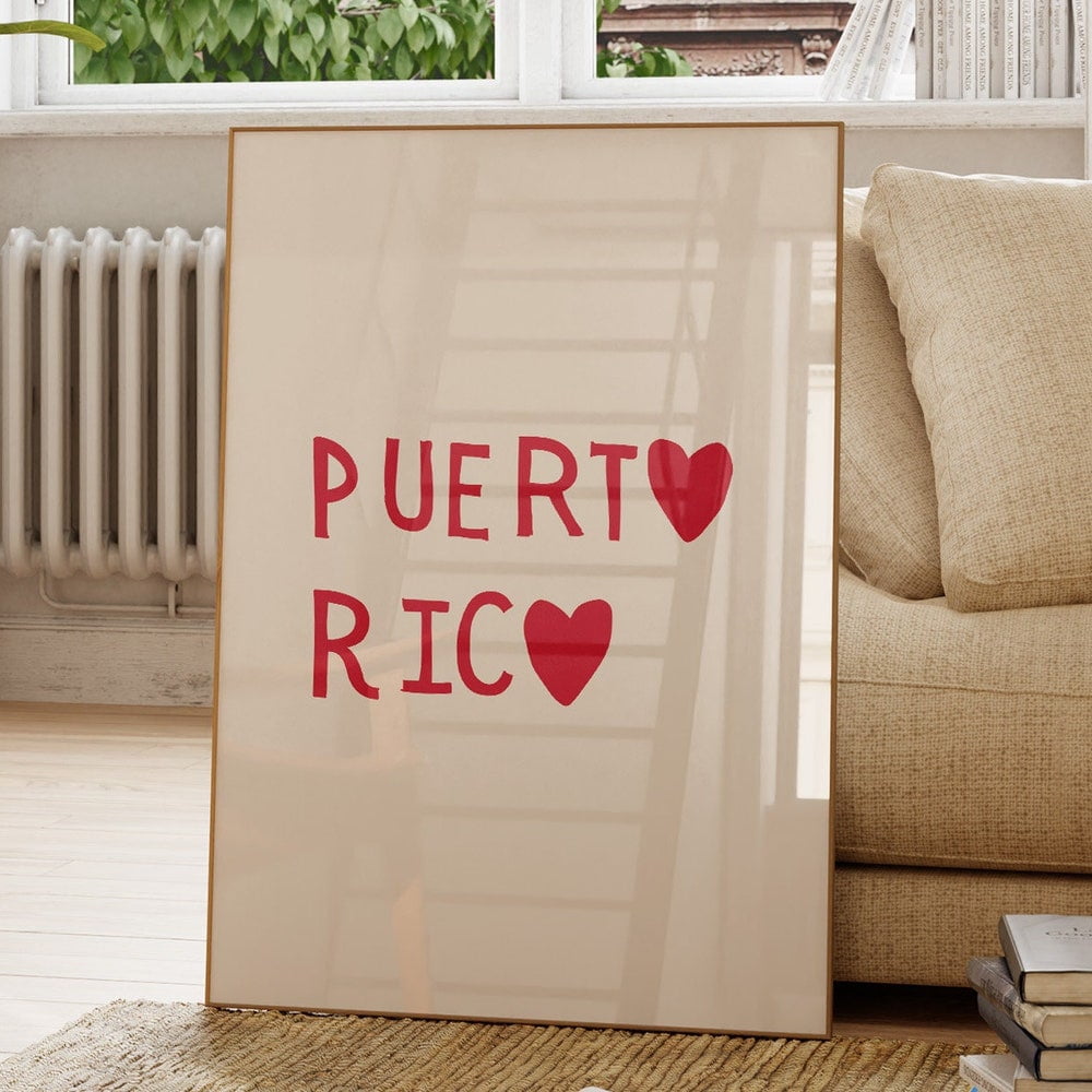 Puerto Rico Poster Puerto Rican Art Puerto Rico Wall Art Puerto Rico ...