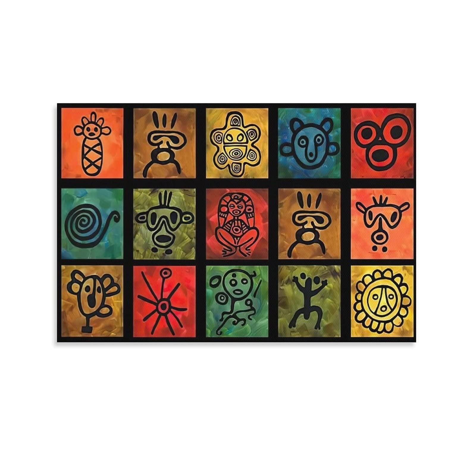 Puerto Rico Poster Symbols Wall Art Picture Puerto Rico Symbols Poster ...