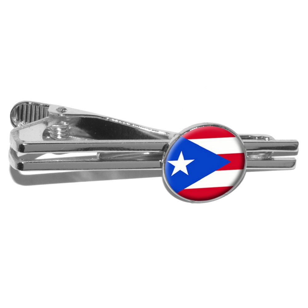 Puerto Rico Puerto Rican Flag Round Tie Clip - Walmart.com