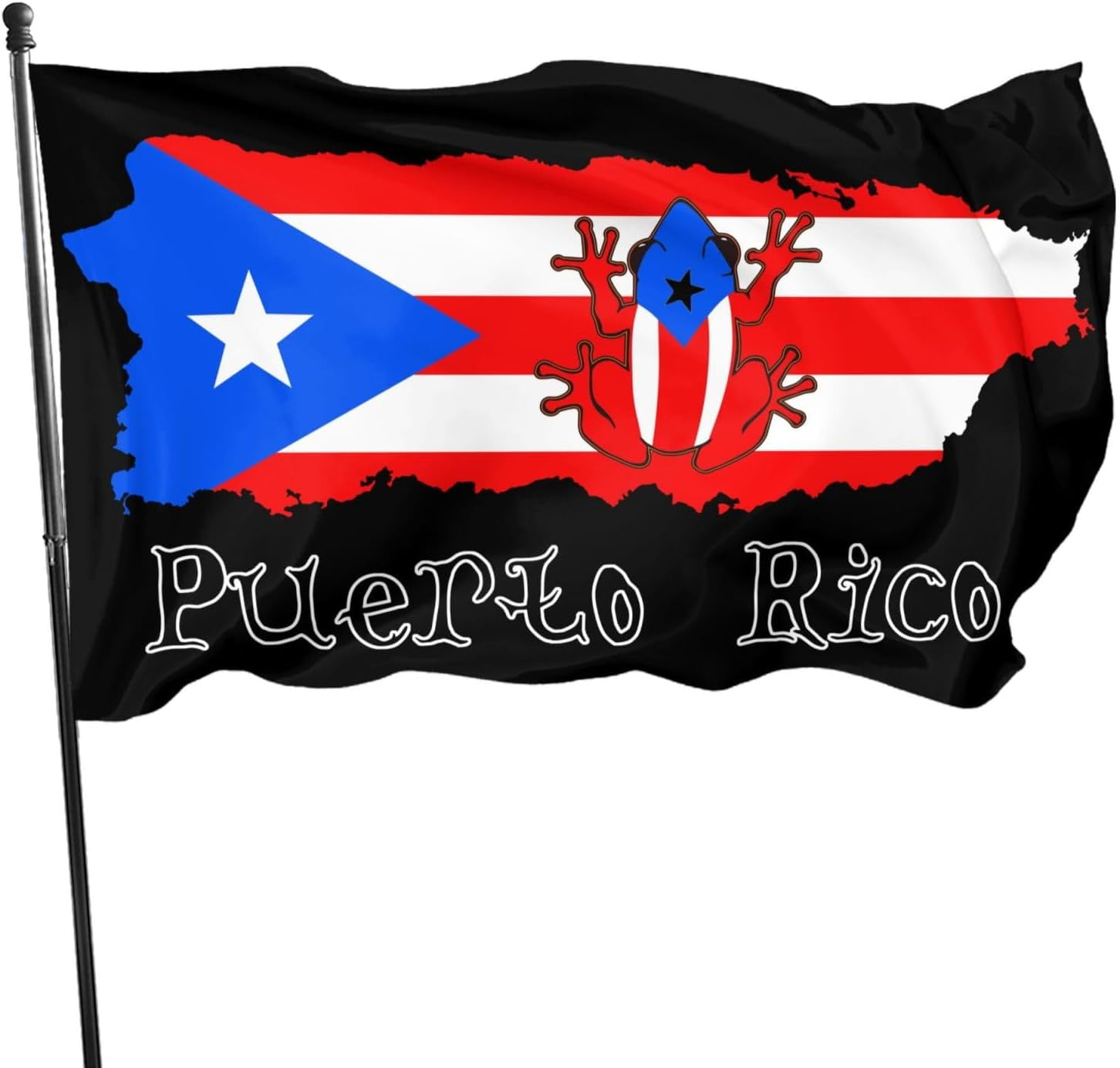 Puerto Rico Rana Flags 3x5 Ft Home Outdoor Indoor Garden Home ...
