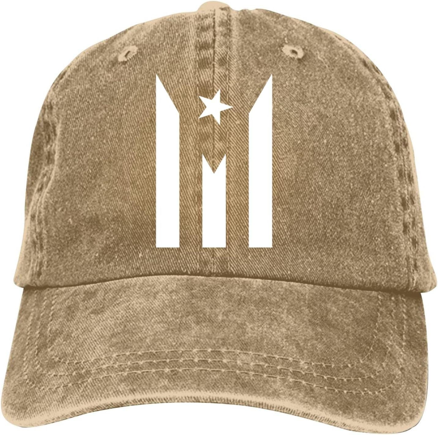 Puerto Rico Resiste Boricua Flag Baseball Cap Vintage Adjustable Washed ...