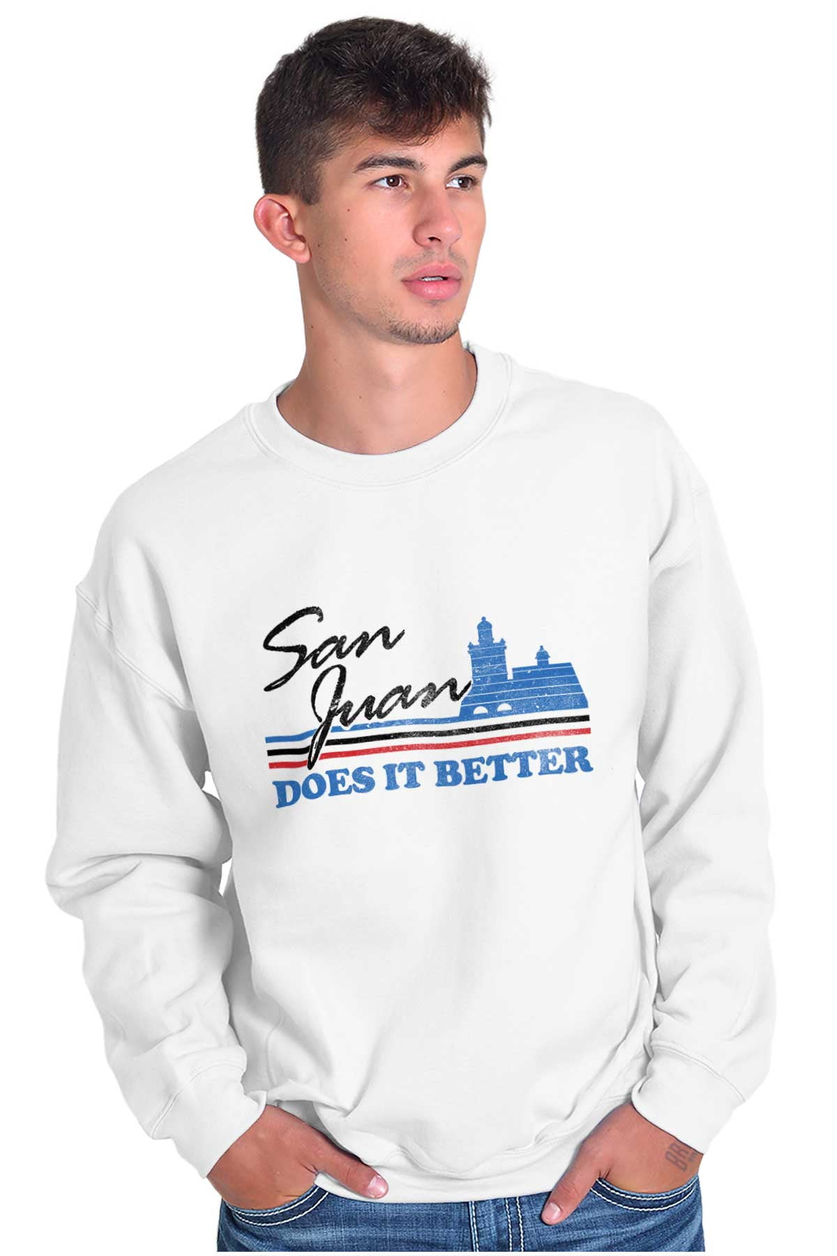 Puerto Rico San Juan Boricua Pride Unisex Plus Size Sweatshirt Brisco