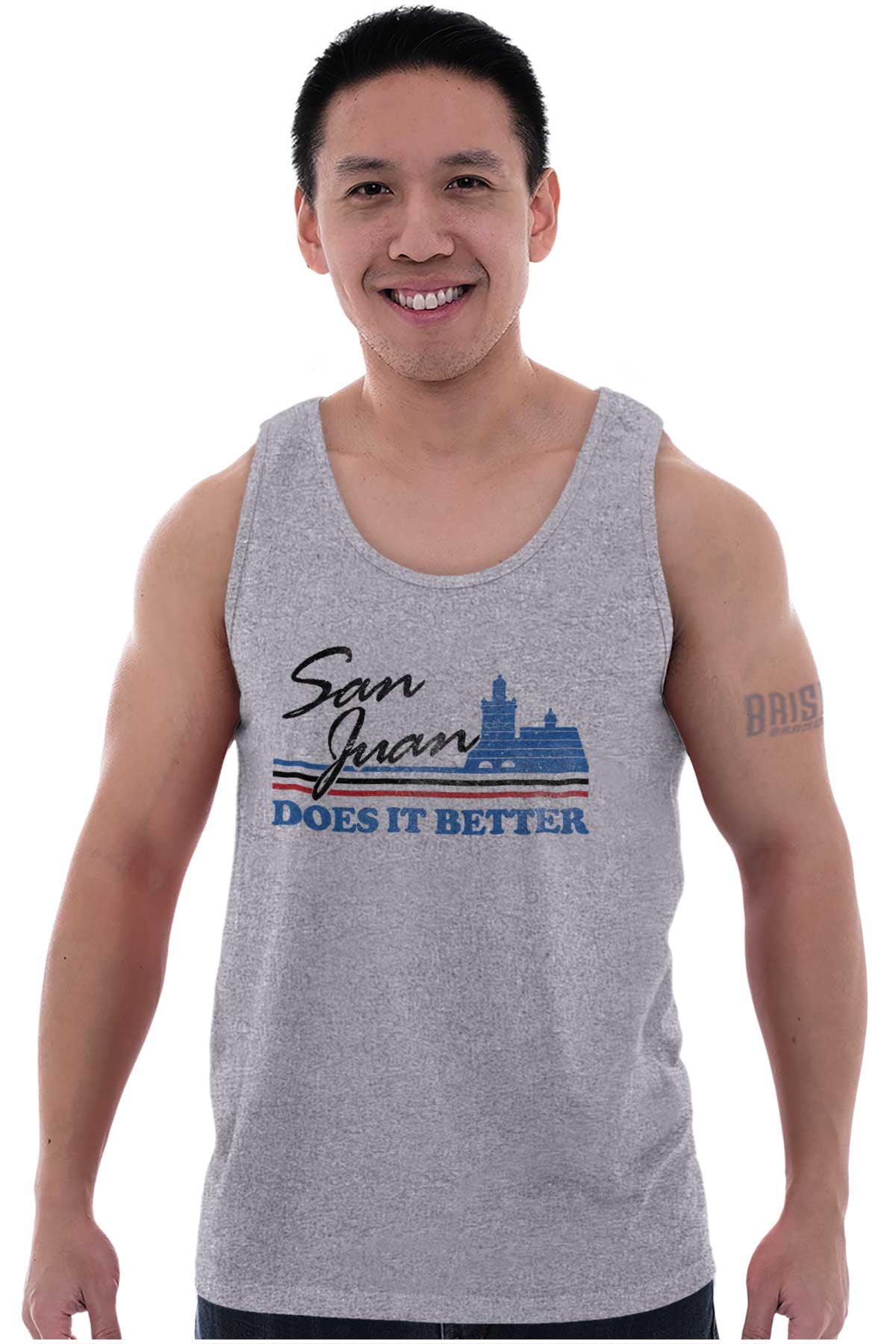 Puerto Rico San Juan Boricua Pride Tank Top T Shirts Men Women Brisco