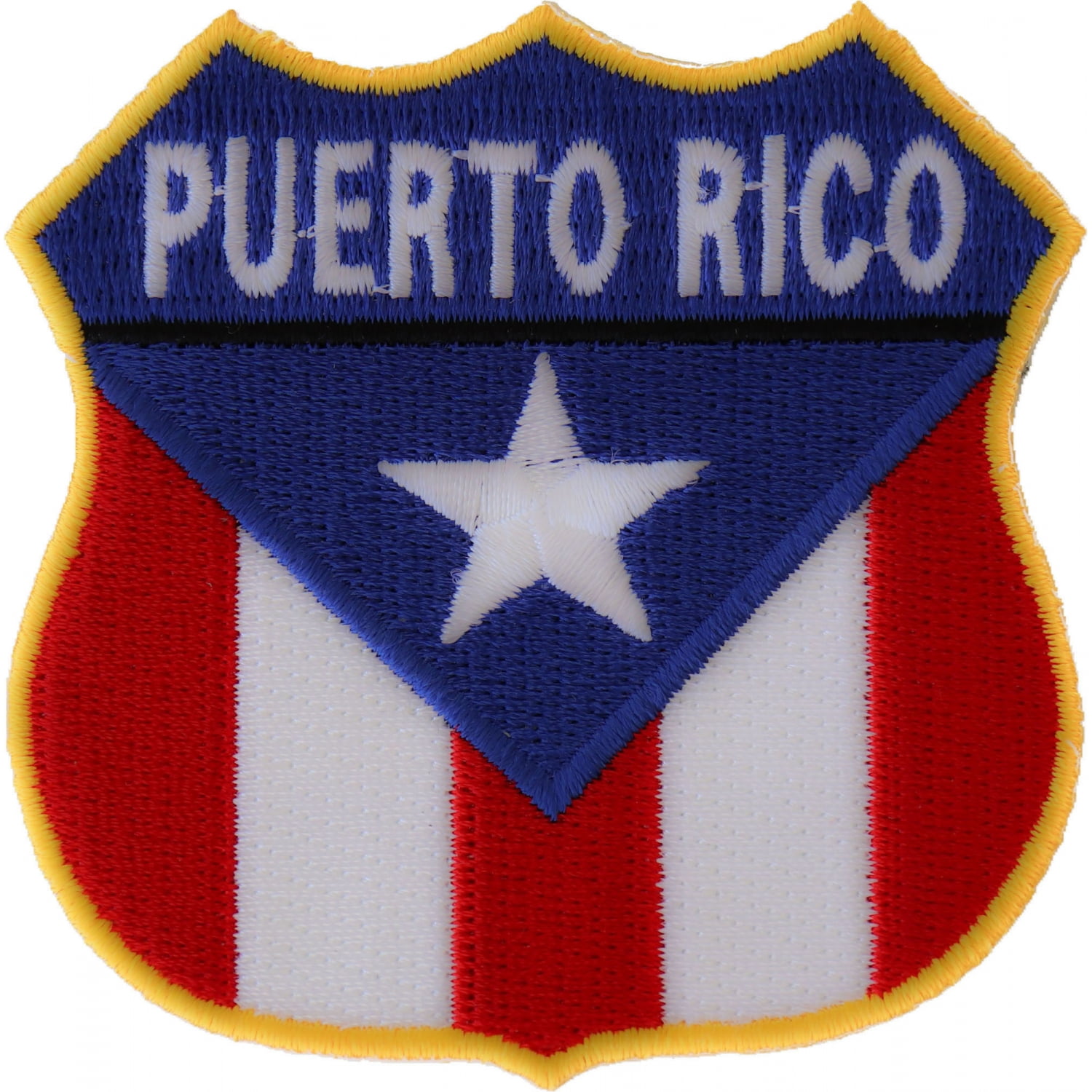 Puerto Rico Shield Flag Patch - Walmart.com