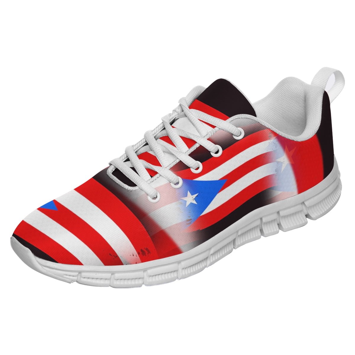 Puerto Rico Shoes Men Women Running Tennis Shoes Breathable Casual ...