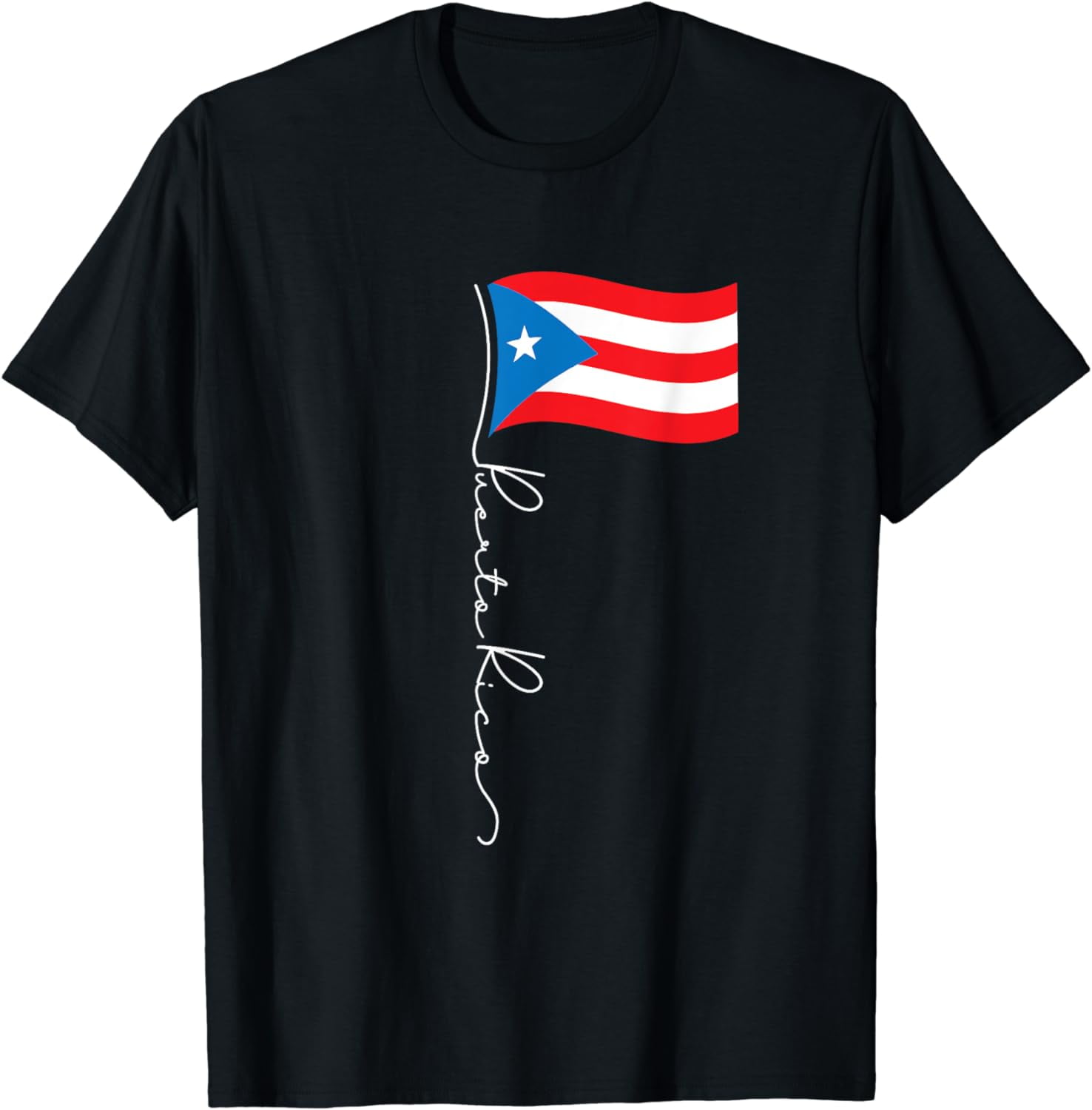 Puerto Rico Signature Flag Pole - Patriotic Puerto Rican T-Shirt ...