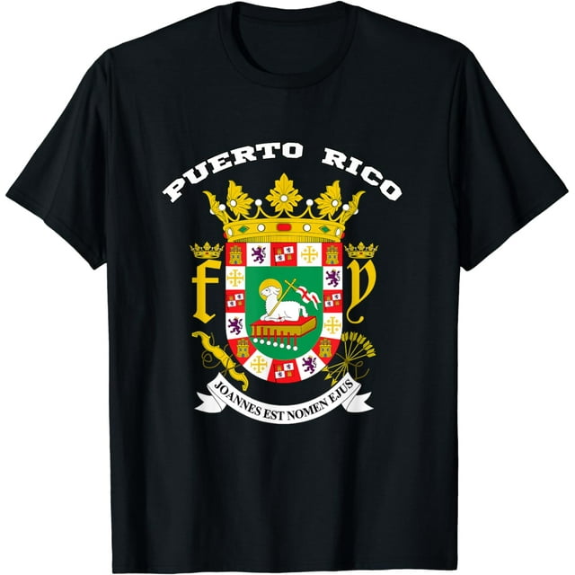 Puerto Rico T-shirt Coat of arms Tee Flag souvenir San Juan T-Shirt ...