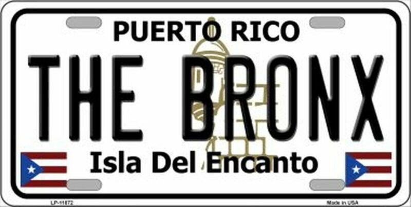 Puerto Rico - The Bronx License Plate / Sign / Plaque - Aluminum ( 12 ...