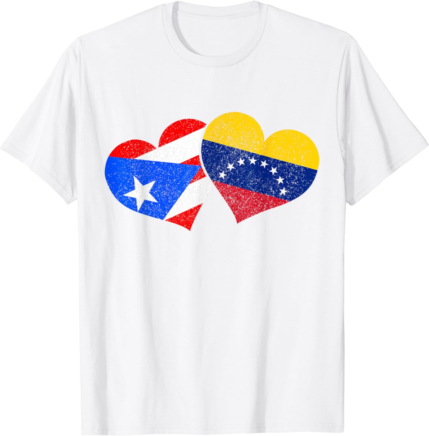 Puerto Rico & Venezuela Pride Heritage Puerto Rican Flag T-Shirt ...