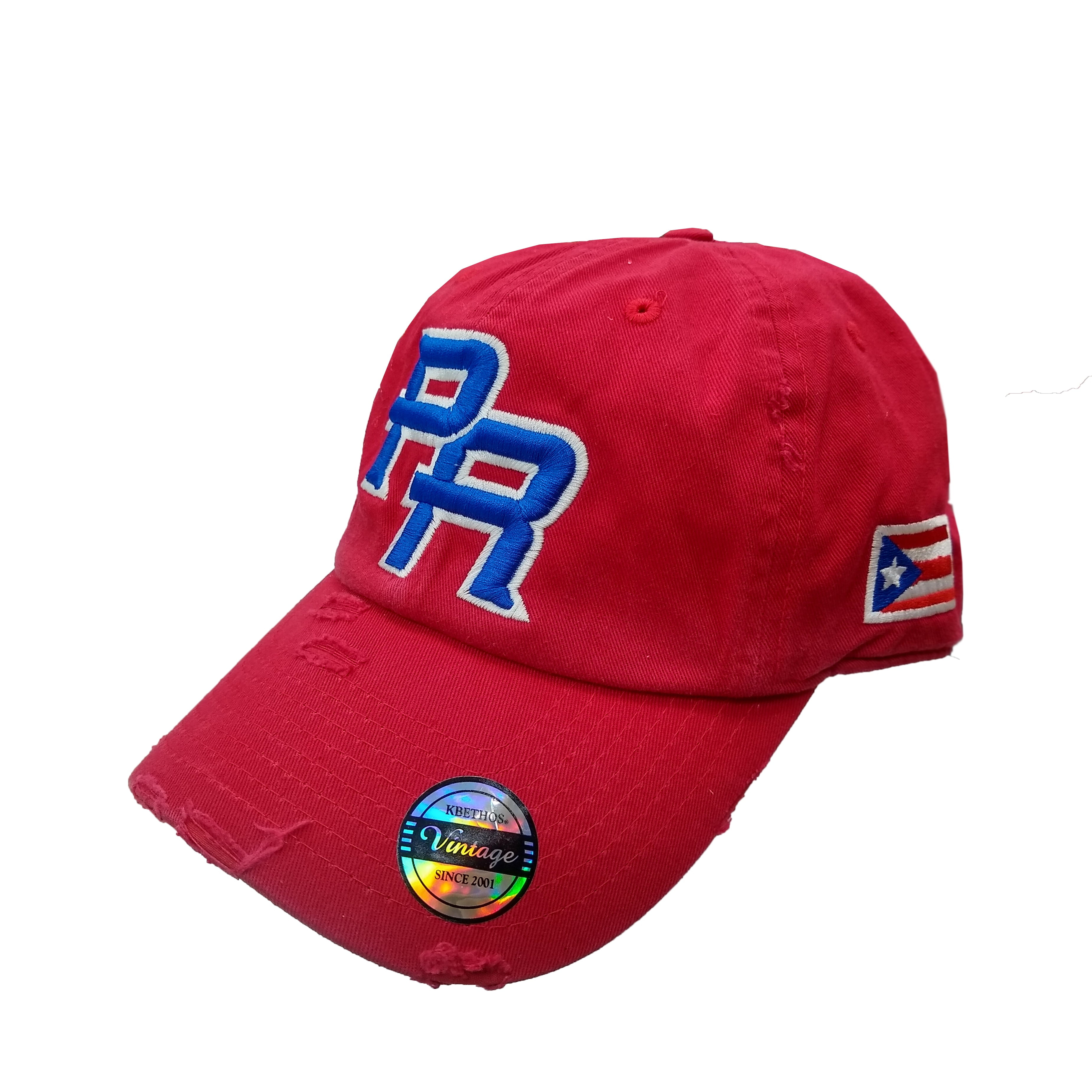 Puerto Rico Vintage Red/Royal blue logo hats - Walmart.com