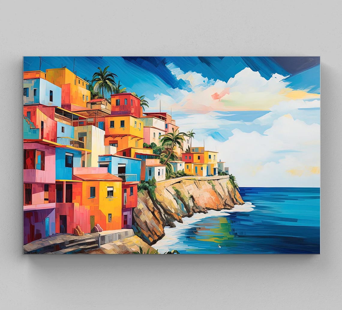 Puerto Rico Wall Art, Large Canvas Print, San Juan Poster, San Juan ...
