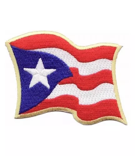 Puerto Rico Waving Flag Patch, Puerto Rico Patches - Walmart.com