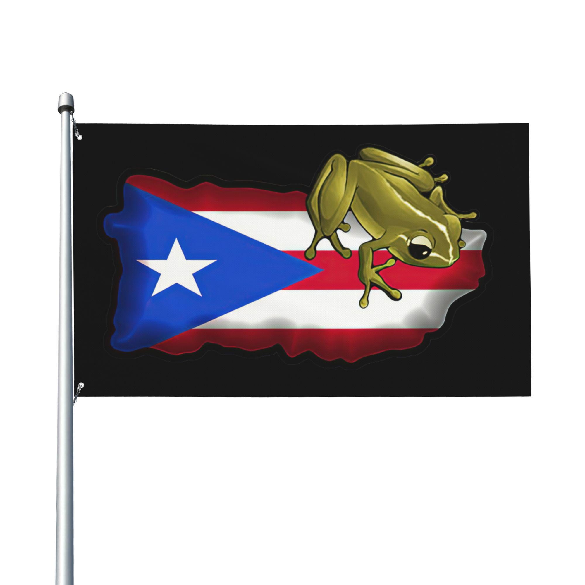 Puerto Rico Y El Coqui Flag Home Garden Flag Banner Breeze Flags For ...