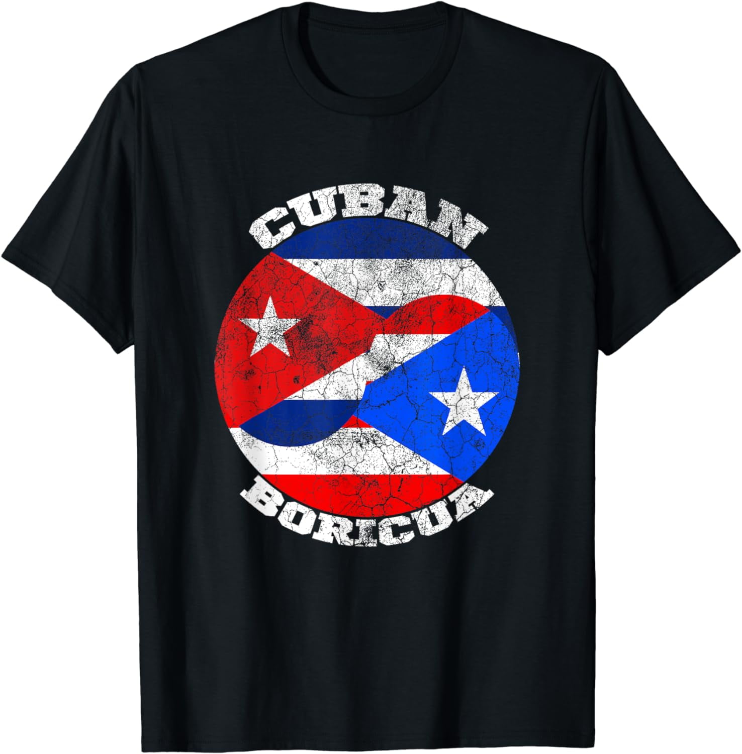 Puerto Rico and Cuba flag, Half boricua Half cuban T-Shirt - Walmart.com