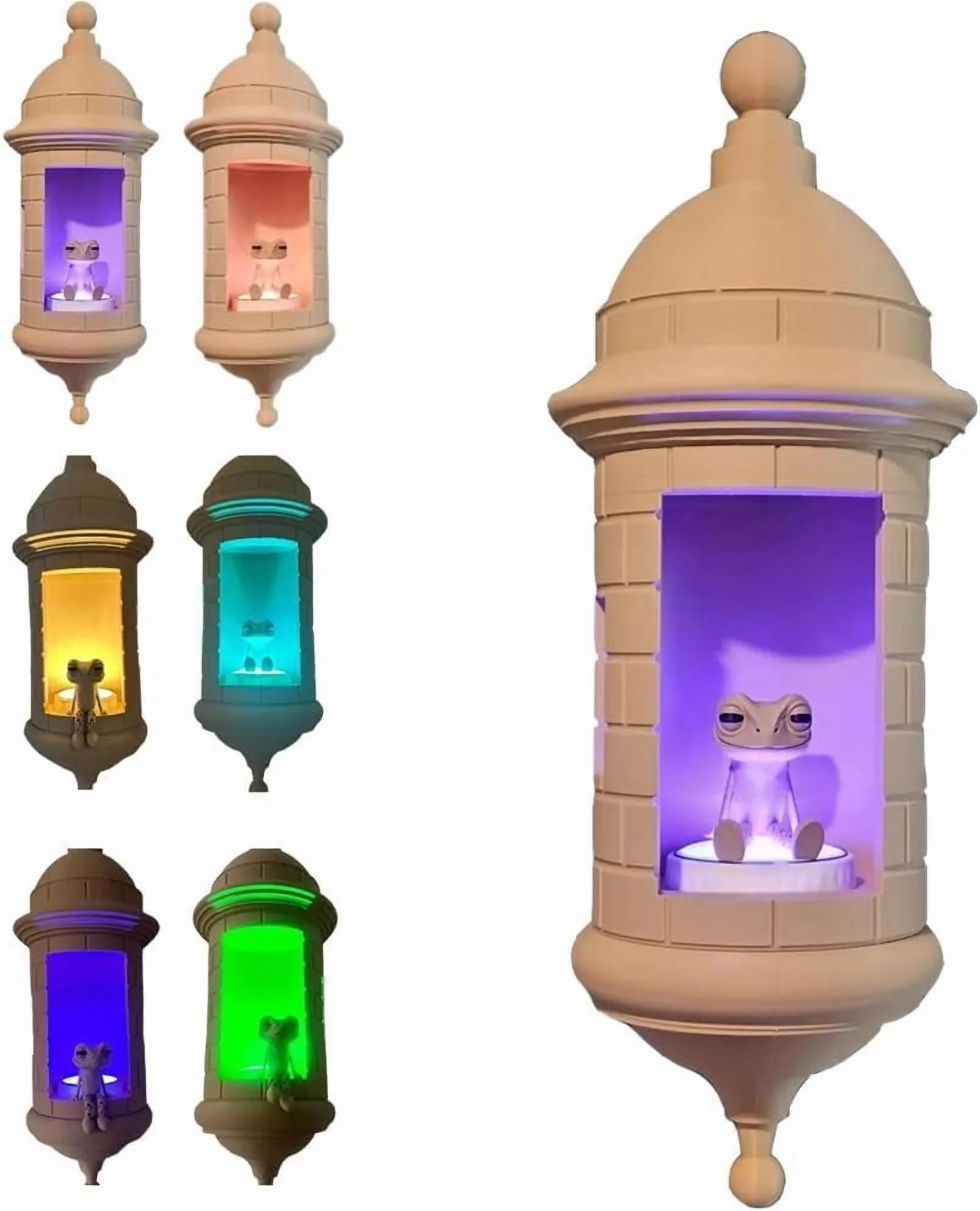 Puerto Wall Lamp, 3D Printed Style Night Light, Silent Lamp With LED ...