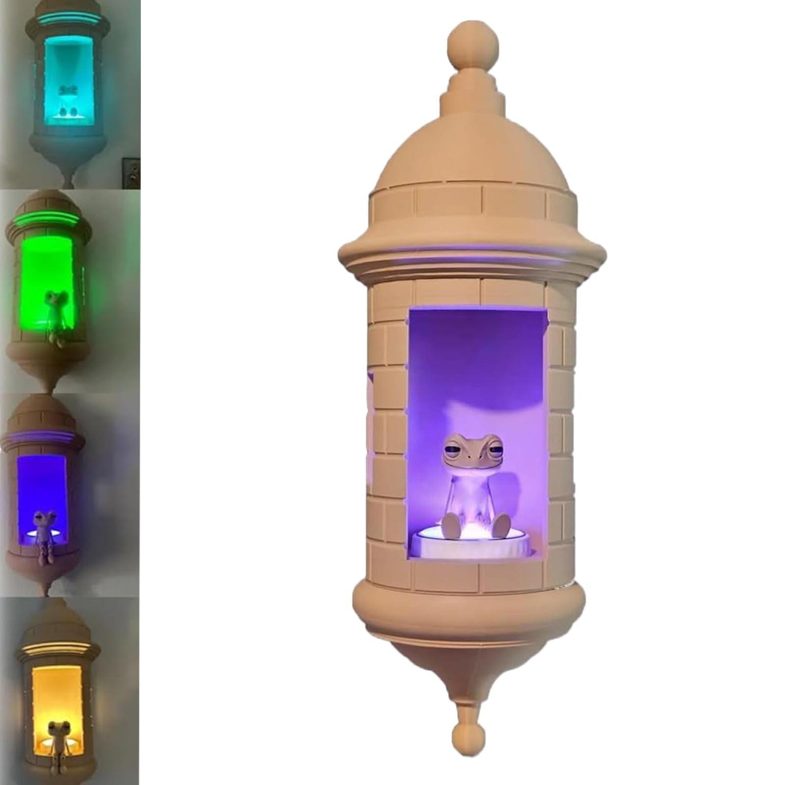 Puerto Wall Lamp, 3D Printed Style Night Light, Silent Lamp With LED ...