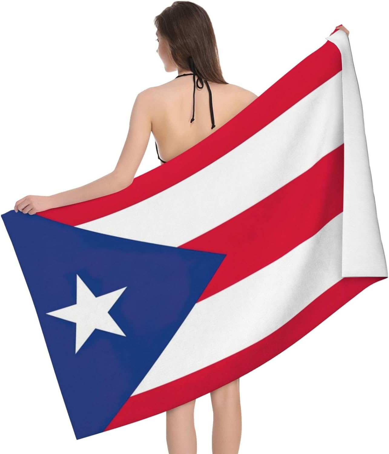 Puerto rico Flag Beach Towel for Adults Teens Boys Men Women Quick Dry ...