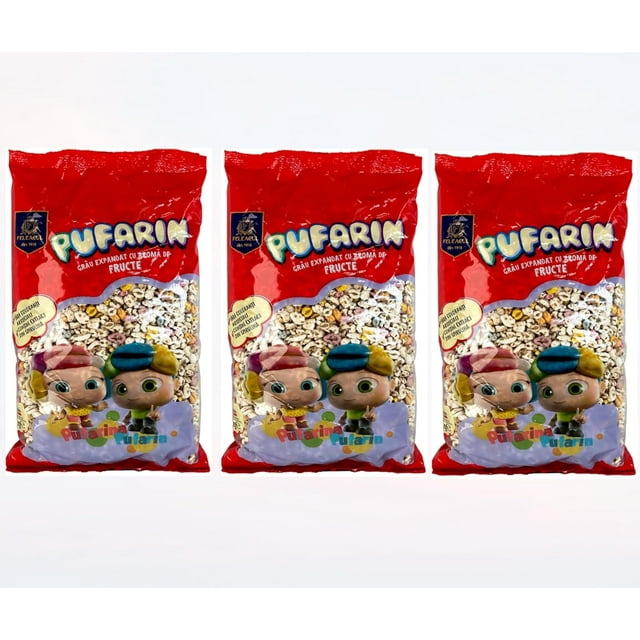 Pufarine Romanian by Feleacul Fruit Flavored Beakfast Cereal 3 BAGS ...