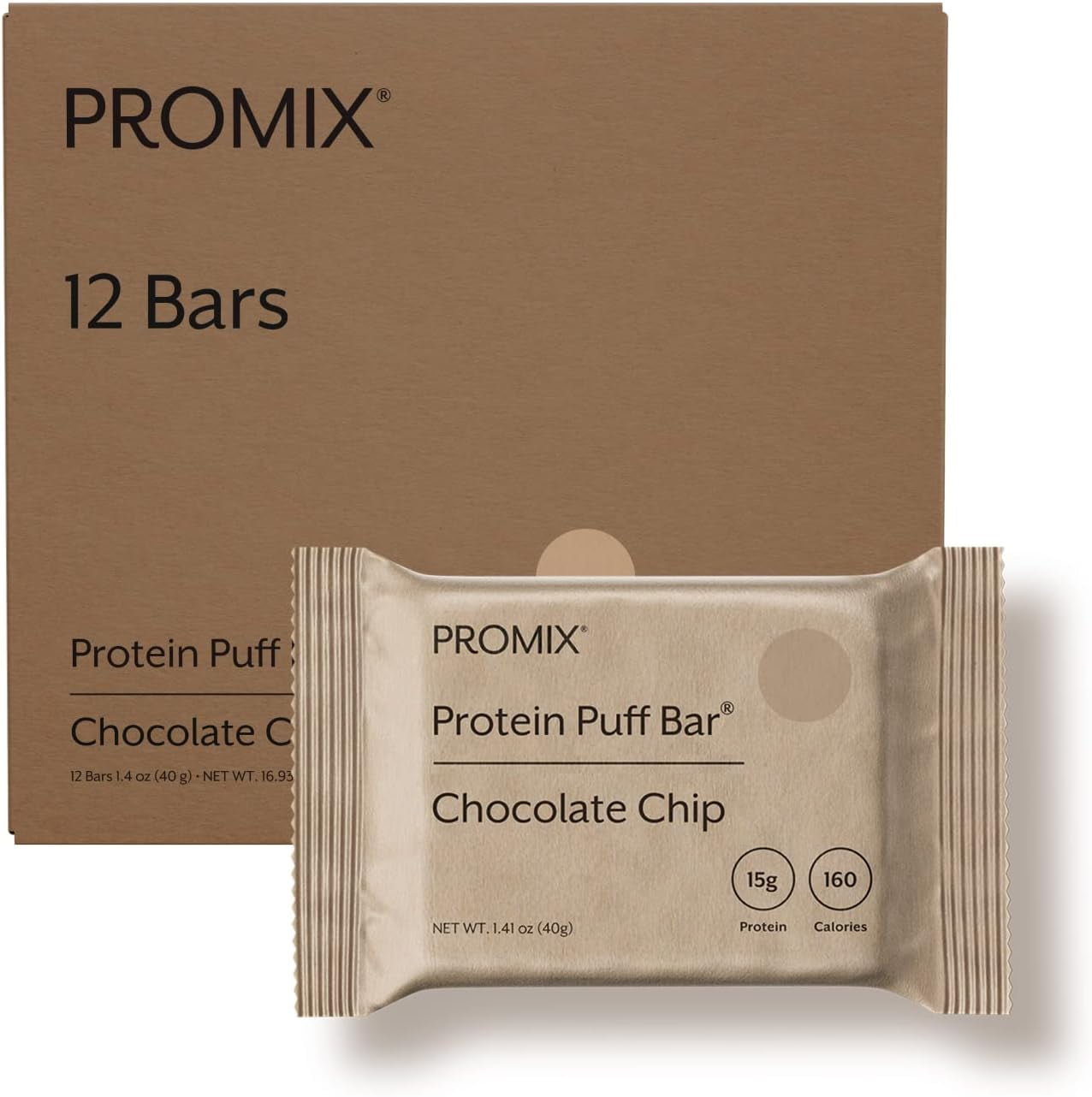 Puff Bars, 12-Pack - Chocolate Chip - Marshmallow Crispy Treat - Great ...