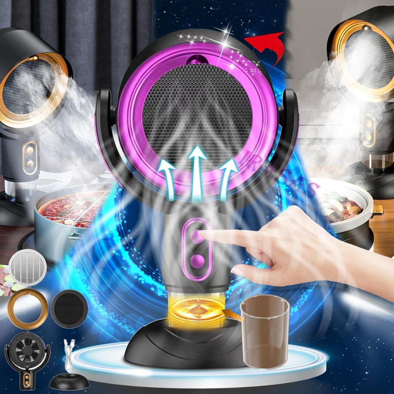 Puff Chill Fan for Smoking, Puff Chill Smoking Fan, Puff Chill Smoke Fan, Smoke Away Purifier ...