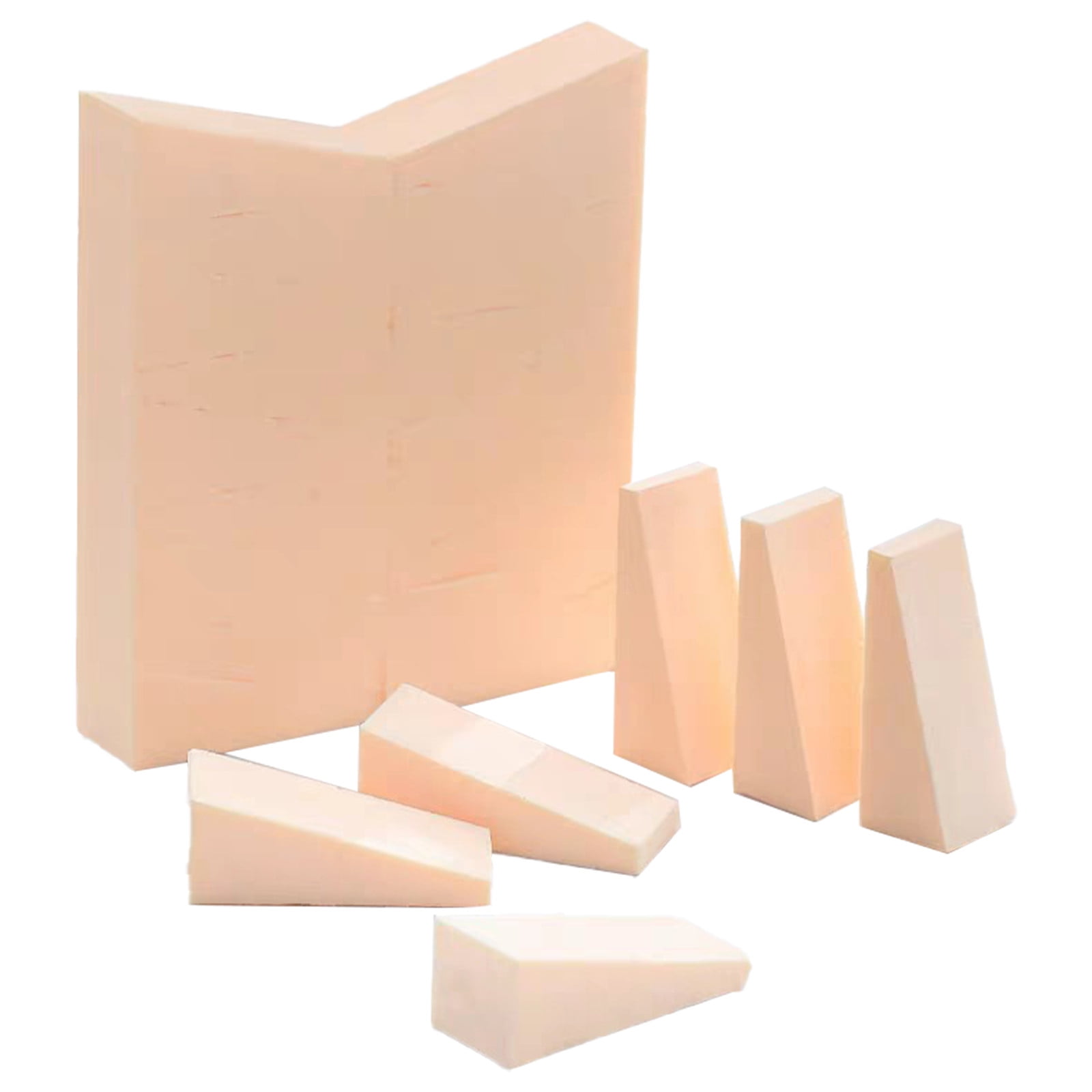 Puff Co 2pc 24 Cut Triangle Powder Puff Non Latex Meets Water Becomes ...