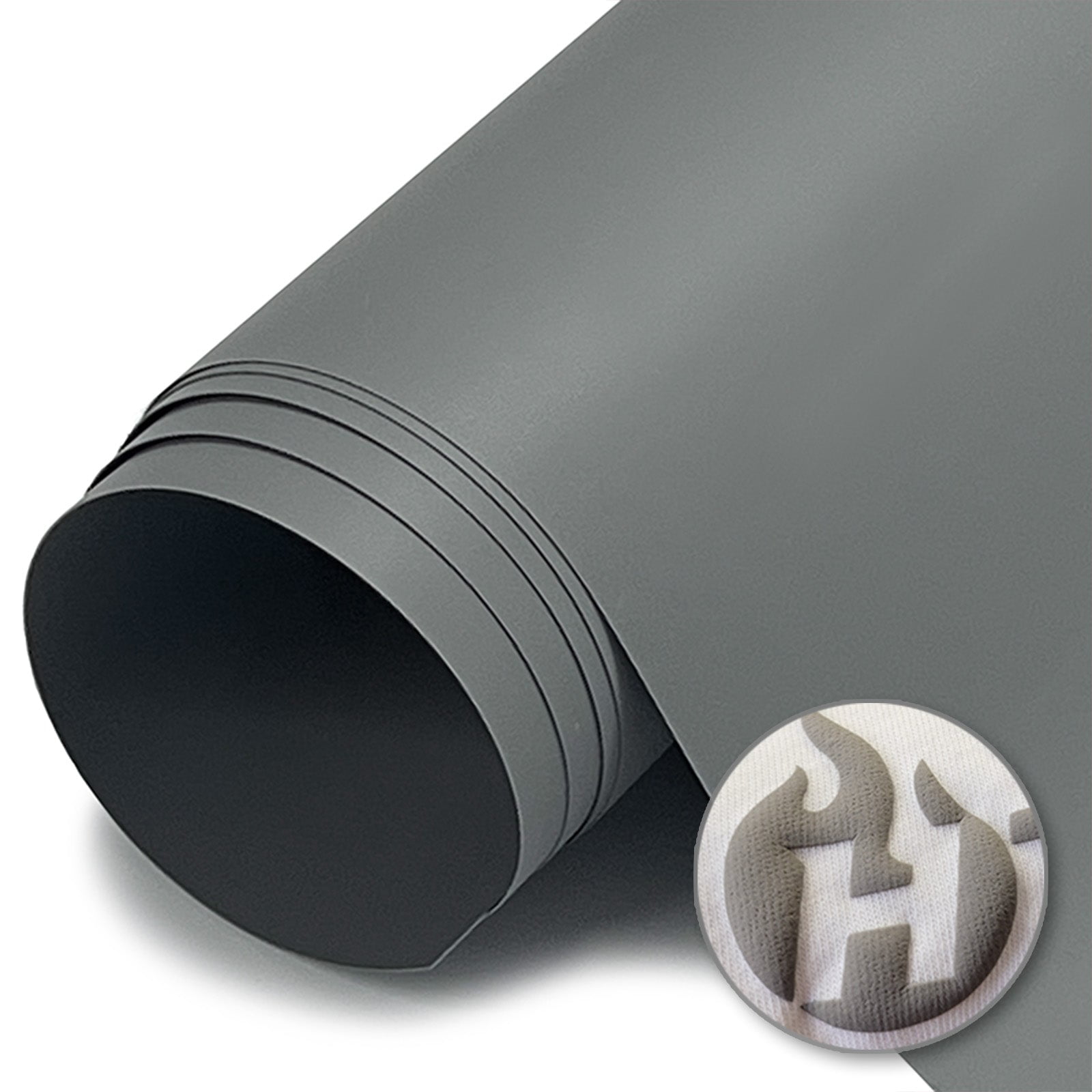 Puff Heat Transfer Vinyl (Gray, 20" x 3 Yards) - 3D Puffy Heat Press ...