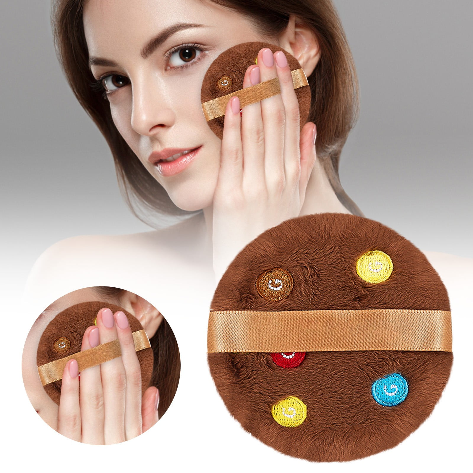 Puff Makeup Sponge for Foundation Blending Soft Velour Powder ...