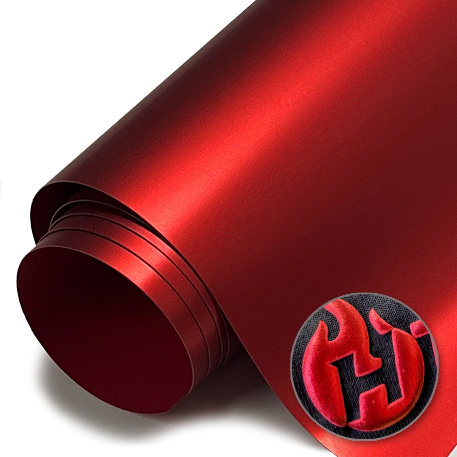 HTV4U, Puff Metal Heat Transfer Vinyl, 20" x 12", Foil Red - Walmart.com