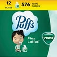 Puff Plus Lotion Vicks Facial Tissue 12 Cubes | Soft Lotion Tissues ...