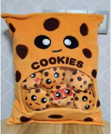 Puff Stuffed Toy with Sound Paper, Cute Expression, Smooth Zipper ...