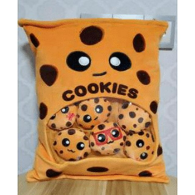 Puff Stuffed Toy with Sound Paper, Cute Expression, Smooth Zipper ...