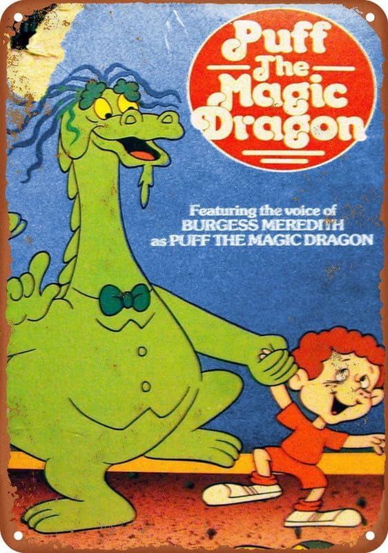 Puff, The Magic Dragon Film Movie Poster Aluminum Metal Tin Retro Sign ...