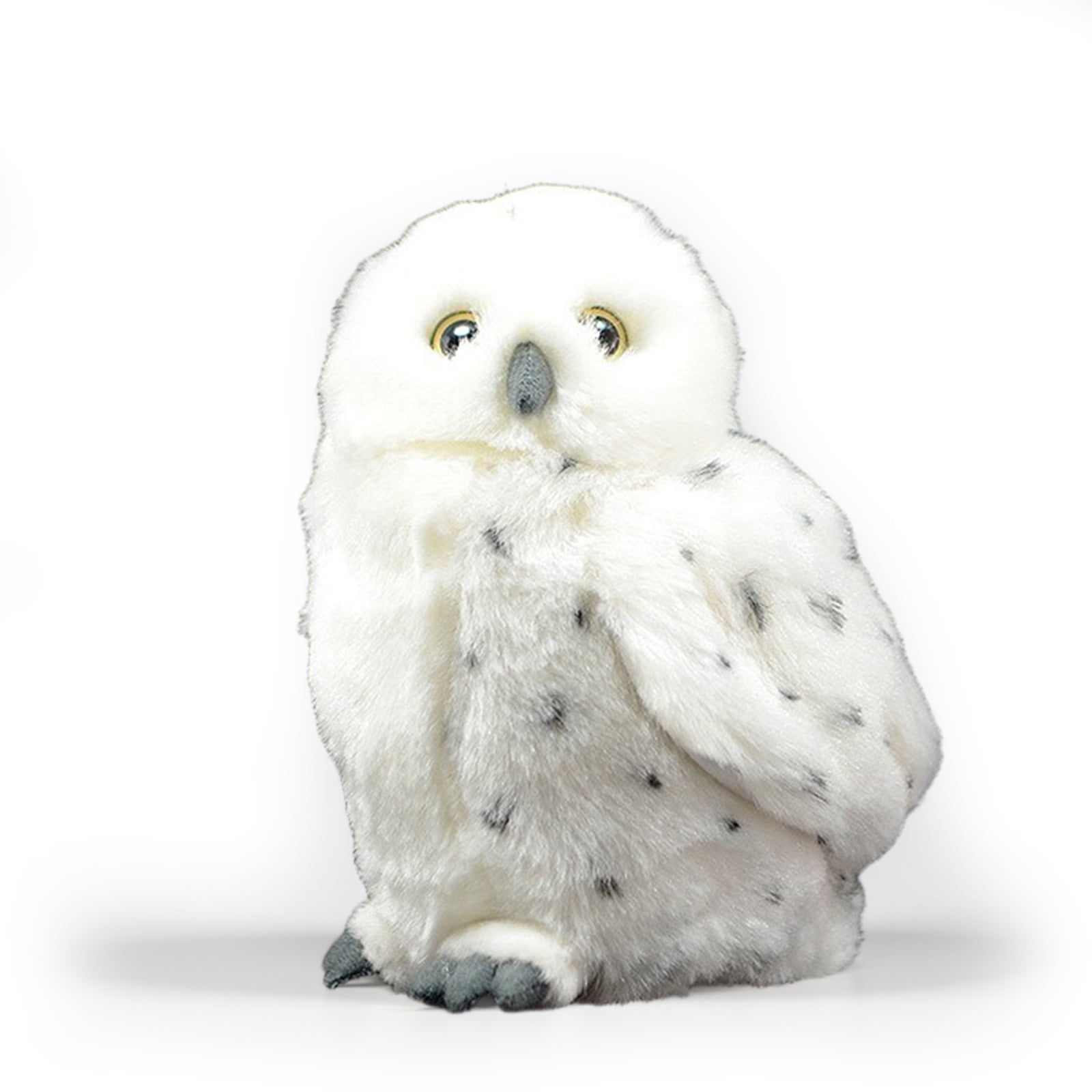 PuffPurrs Lifelike Bubo Scandiacus Plush Toy, Realistic Arctic Owl ...