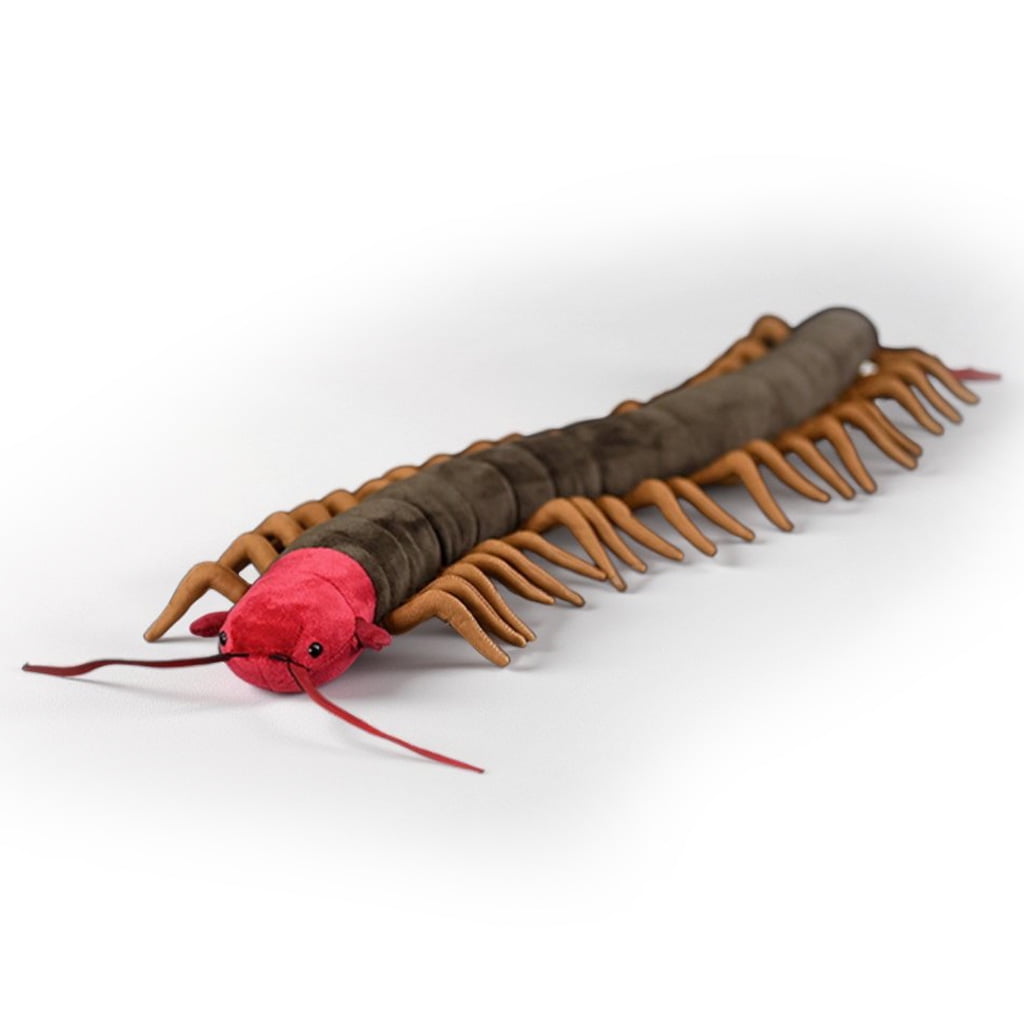 PuffPurrs Lifelike Centipede Plush Toy, Realistic Centipede Stuffed ...