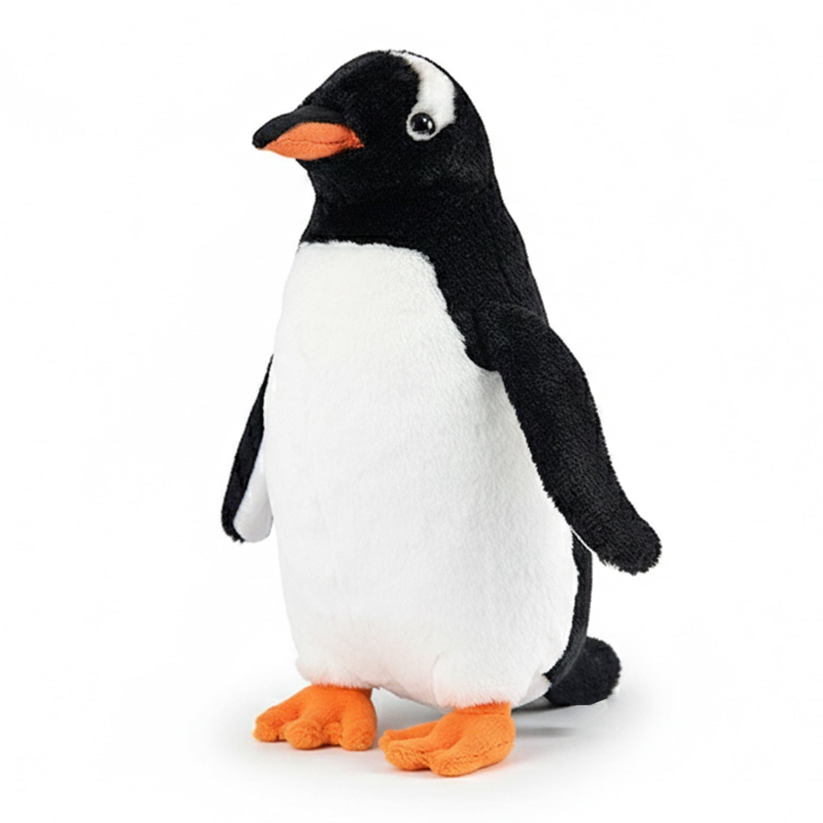 PuffPurrs Lifelike Gentoo Penguin Toy, Realistic White Crown Teddy ...