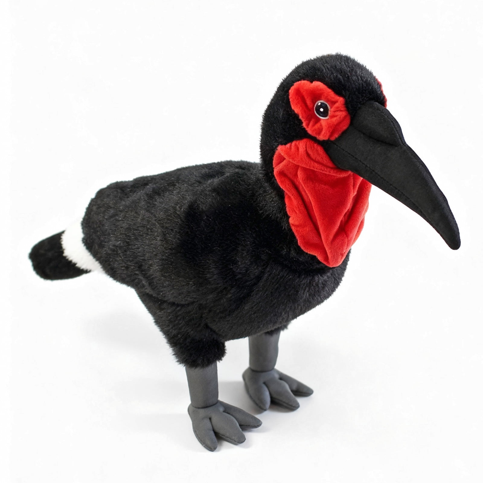 PuffPurrs Southern Ground Hornbill Plush – Lifelike 18in African Bird ...