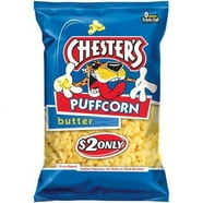 Chester's Cheddar Puffs, Butter Flavored Puffcorn, 3.25 oz Bag ...