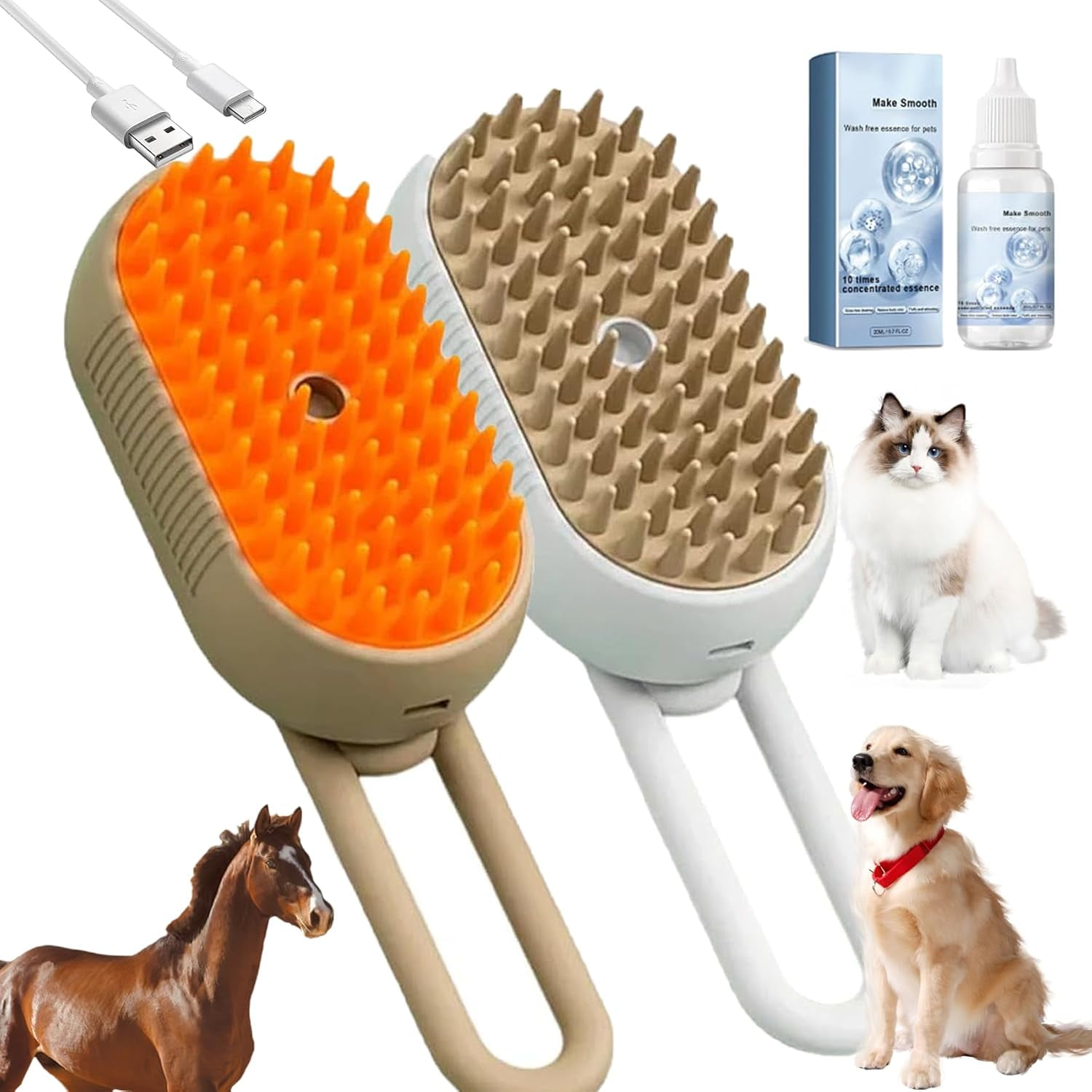 Puffease Spritz Defur Comb for Cats Dogs,Pet Spritz Defur Comb, 2025 ...