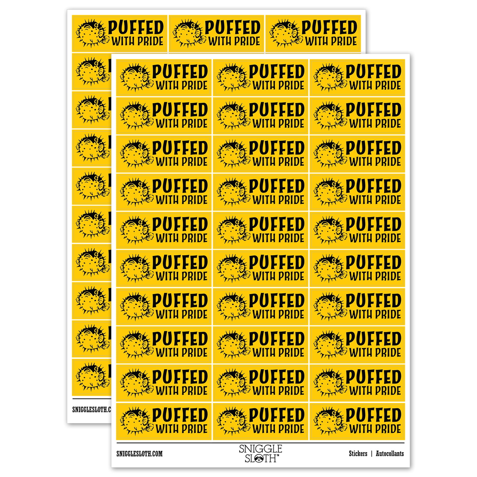 Puffed with Pride Pufferfish Teacher Student School Sticker Set ...