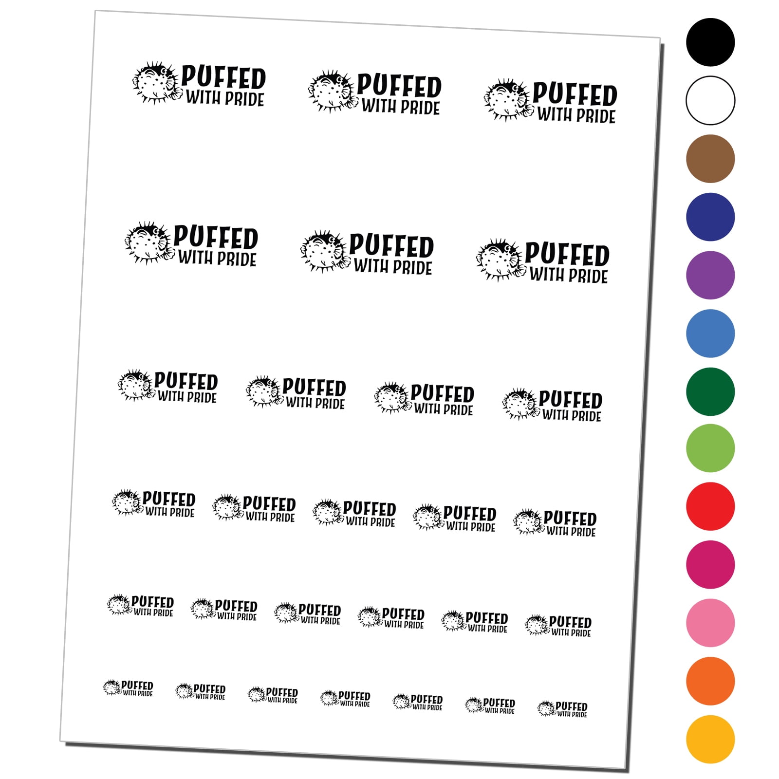 Puffed with Pride Pufferfish Teacher Student School Water Resistant ...