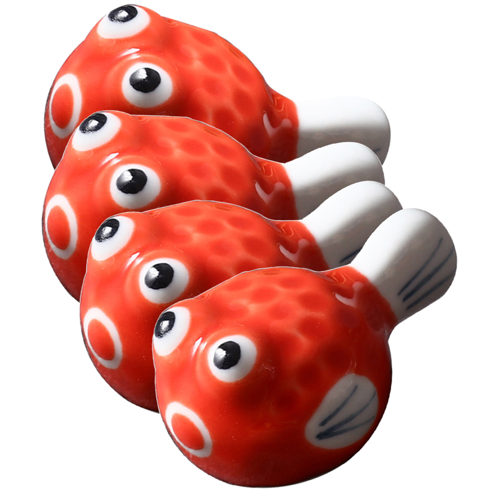 Puffer Fish Chopstick Rest Ceramic Japanese Delicate Stand 4 Pcs ...