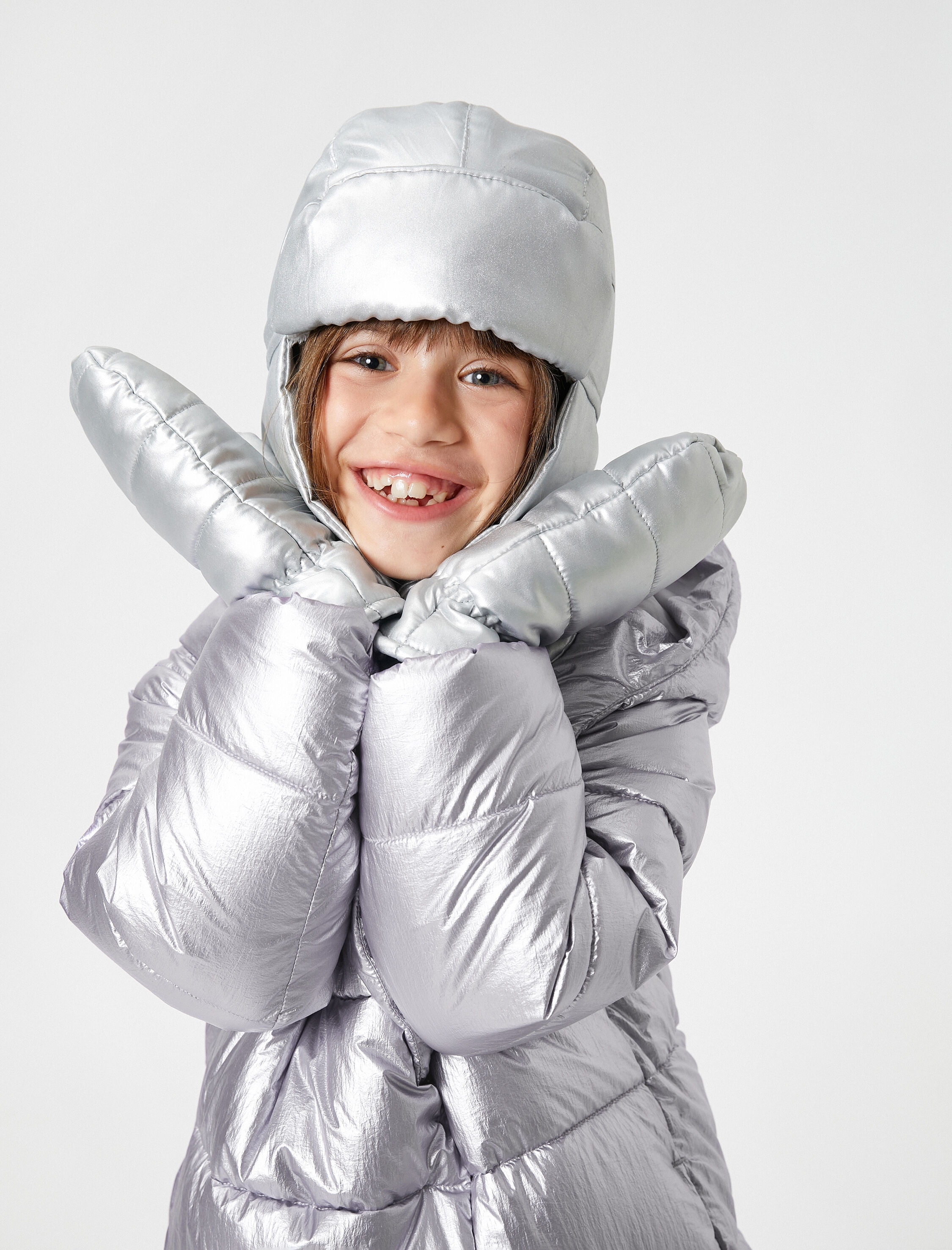 Puffer Gloves Fingerless Gleamy Shearling Lined - Walmart.com